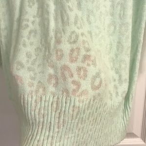 hinge | Sweaters | Mint Leopard Print Sweater | Poshmark
